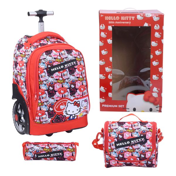 Hello Kitty Big Wheel 3 Pc Trolley Bag Set | Toysuae